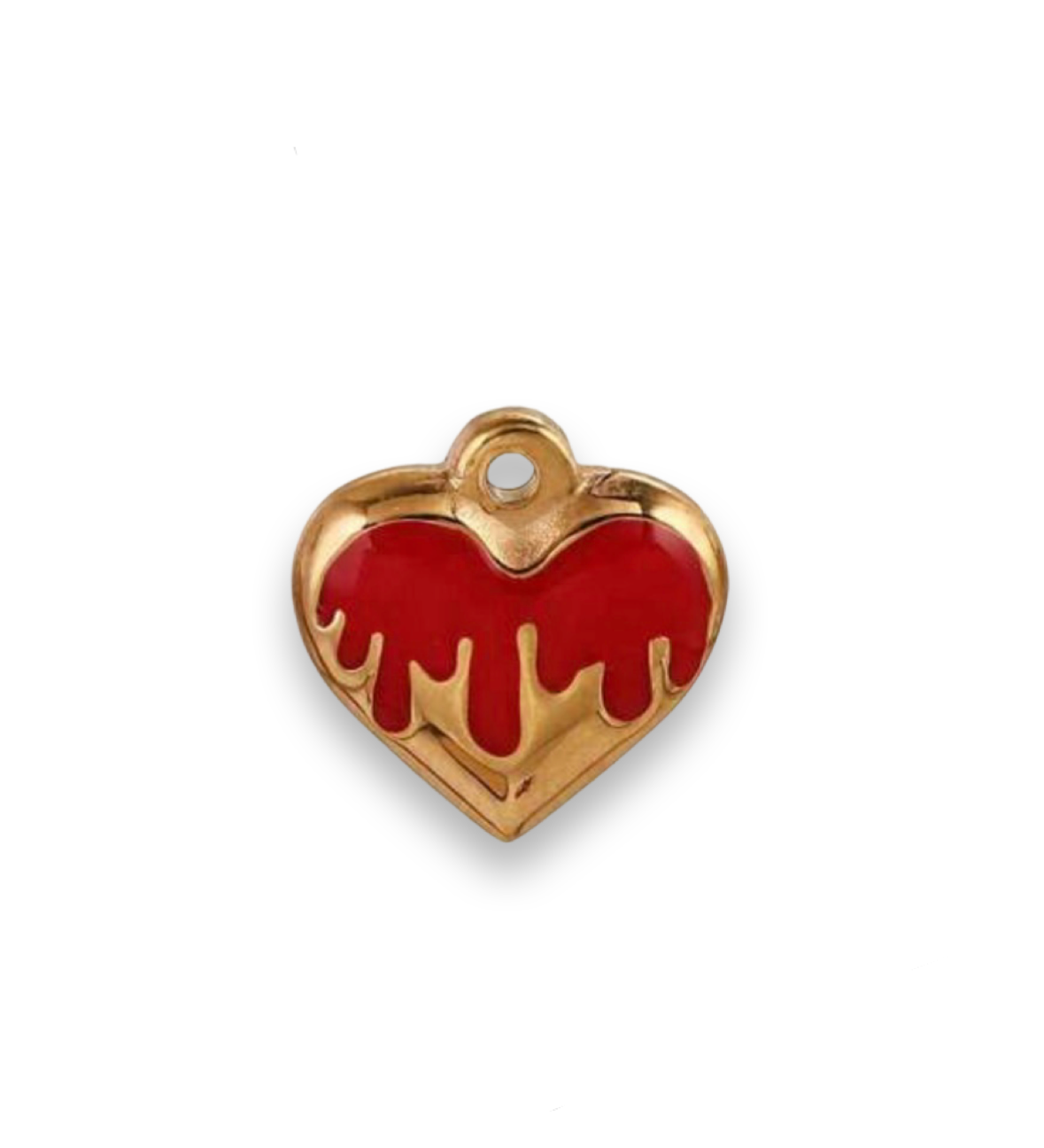 Gold and Red Drip Heart – Nixie The Store