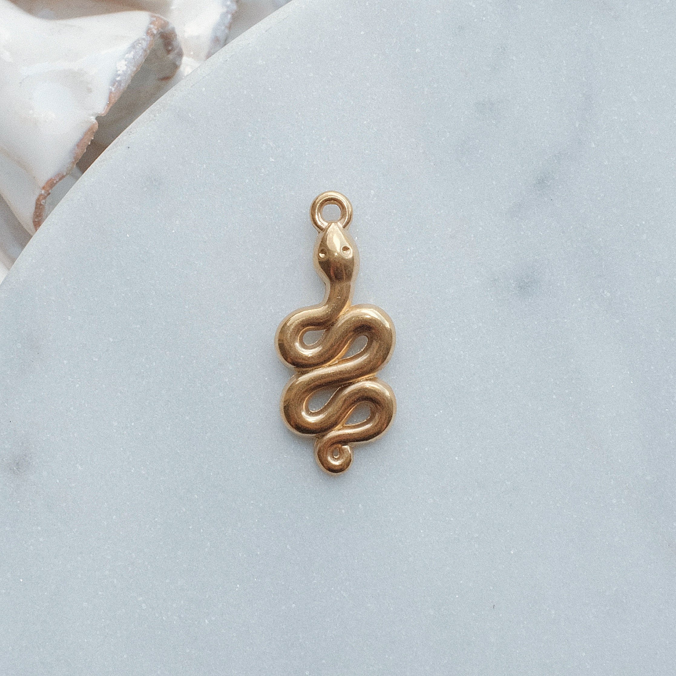 Gold Snake Charm – Nixie The Store